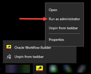 Como instalar o Oracle Workflow Builder no Windows 10